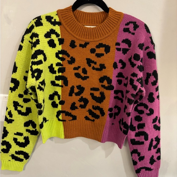 FARM Rio | Sweaters | Farm Rio Mixed Leopard Sweater | Poshmark